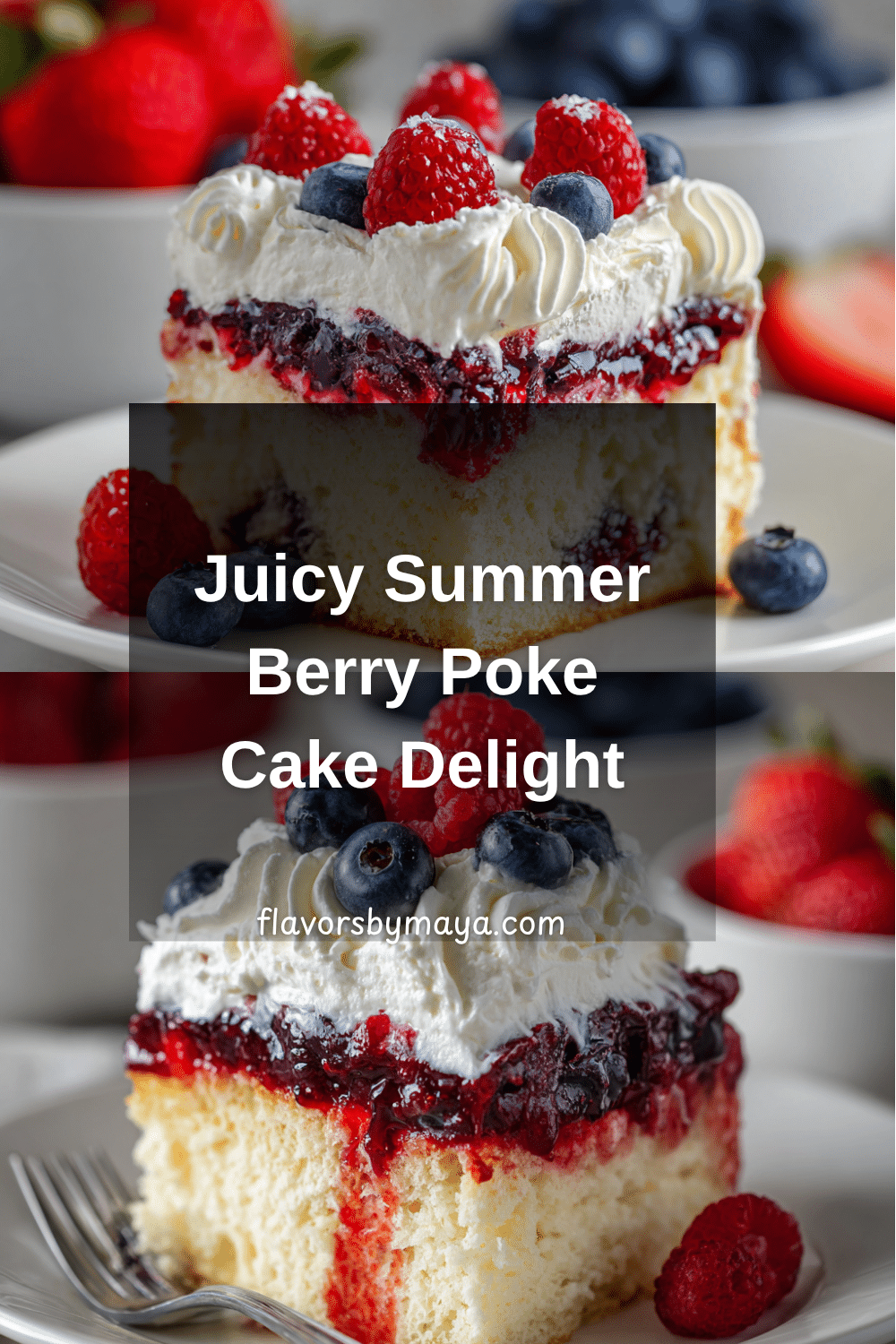 Summer Berry Poke Cake Recipe - Irresistible Summer Berry Dessert