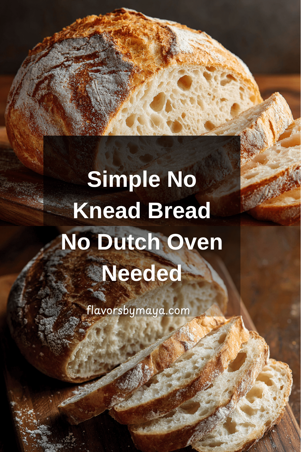 No-Knead Bread: Simple Homemade Recipe without Dutch Oven