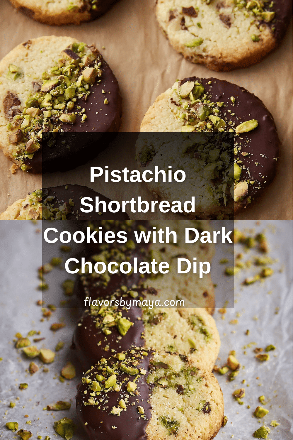 Pistachio Shortbread Cookies: Buttery Nutty Bliss with Chocolate