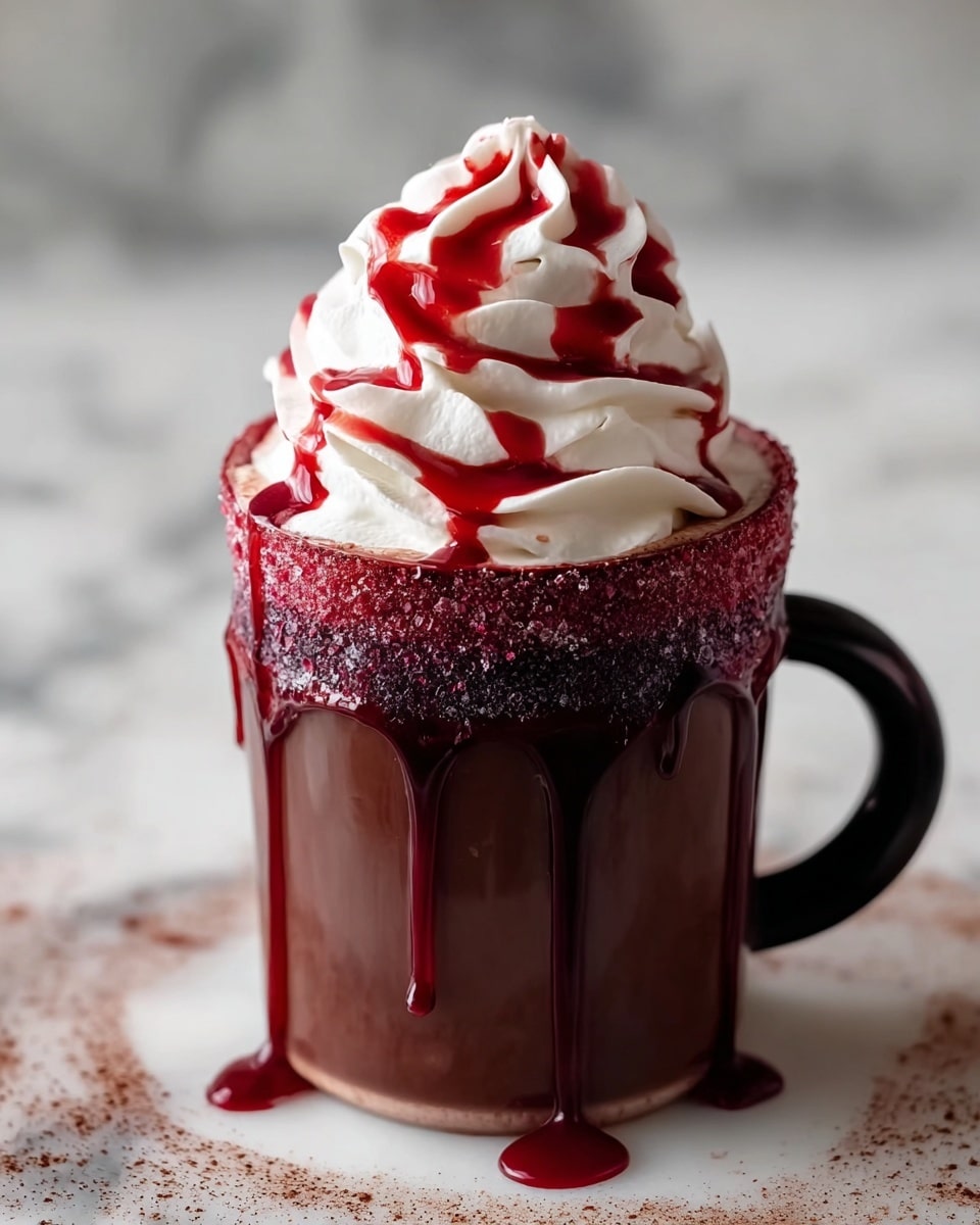Vampire Hot Chocolate: Spooky Halloween Hot Chocolate Drink